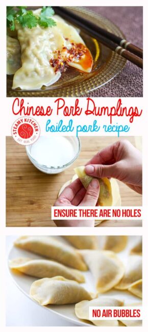 Chinese Boiled Pork Dumplings Recipe | Steamy Kitchen