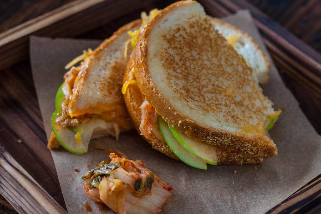 Grilled Kimcheese Sandwich • Steamy Kitchen Recipes Giveaways