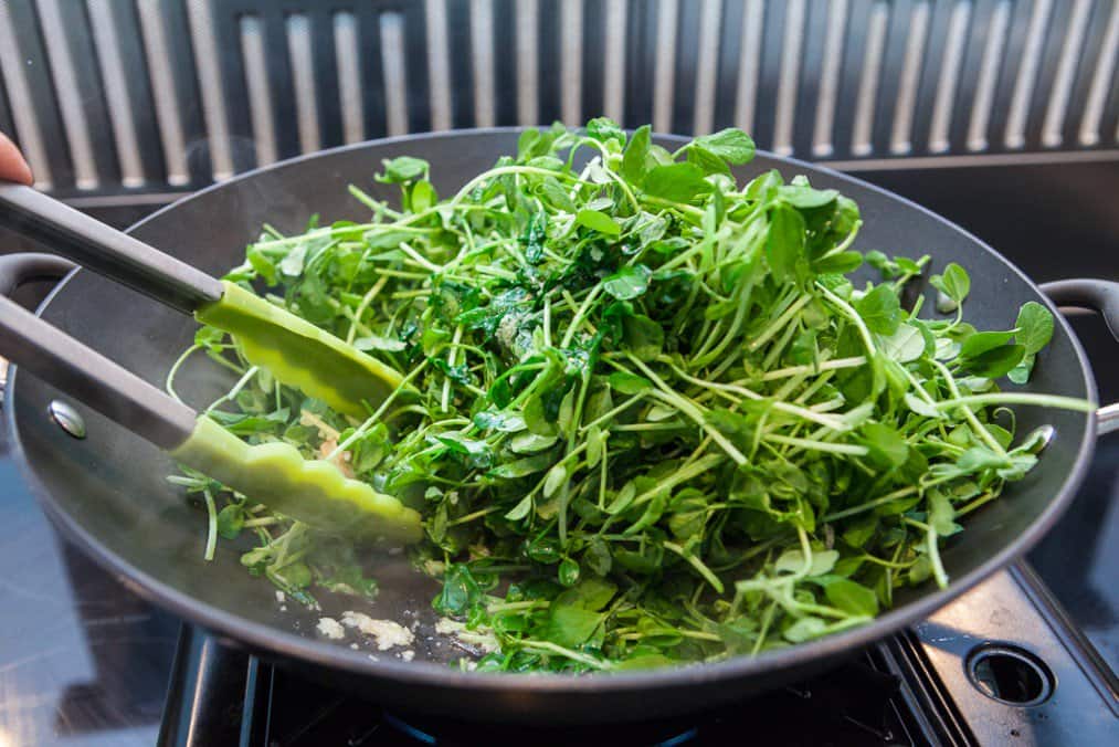 Chinese Stir Fried Pea Shoots • Steamy Kitchen Recipes