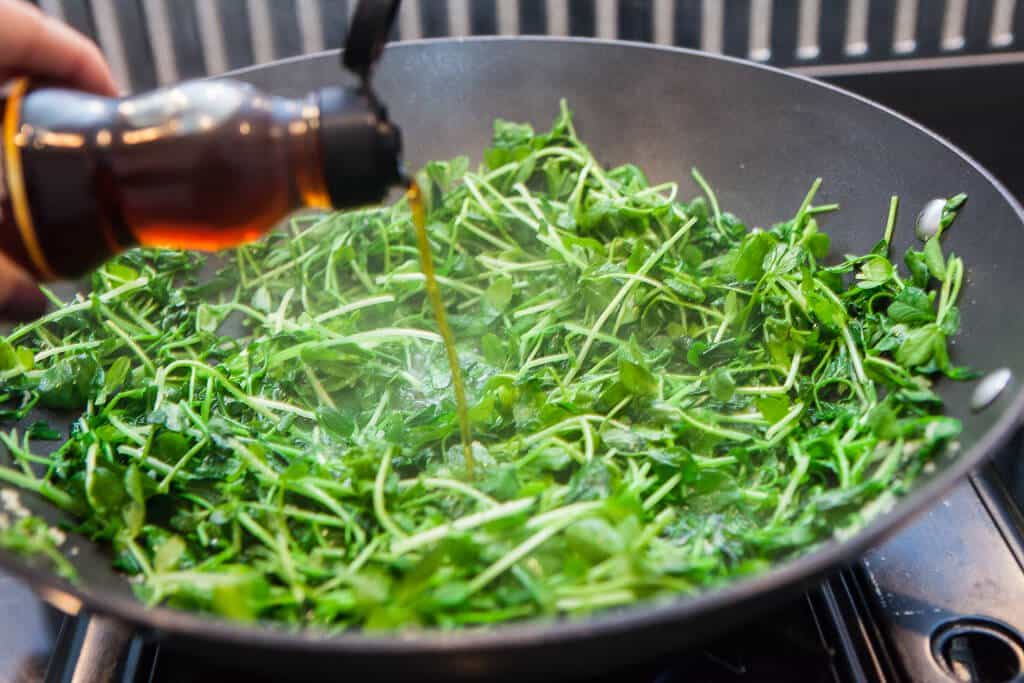 Chinese Stir Fried Pea Shoots • Steamy Kitchen Recipes