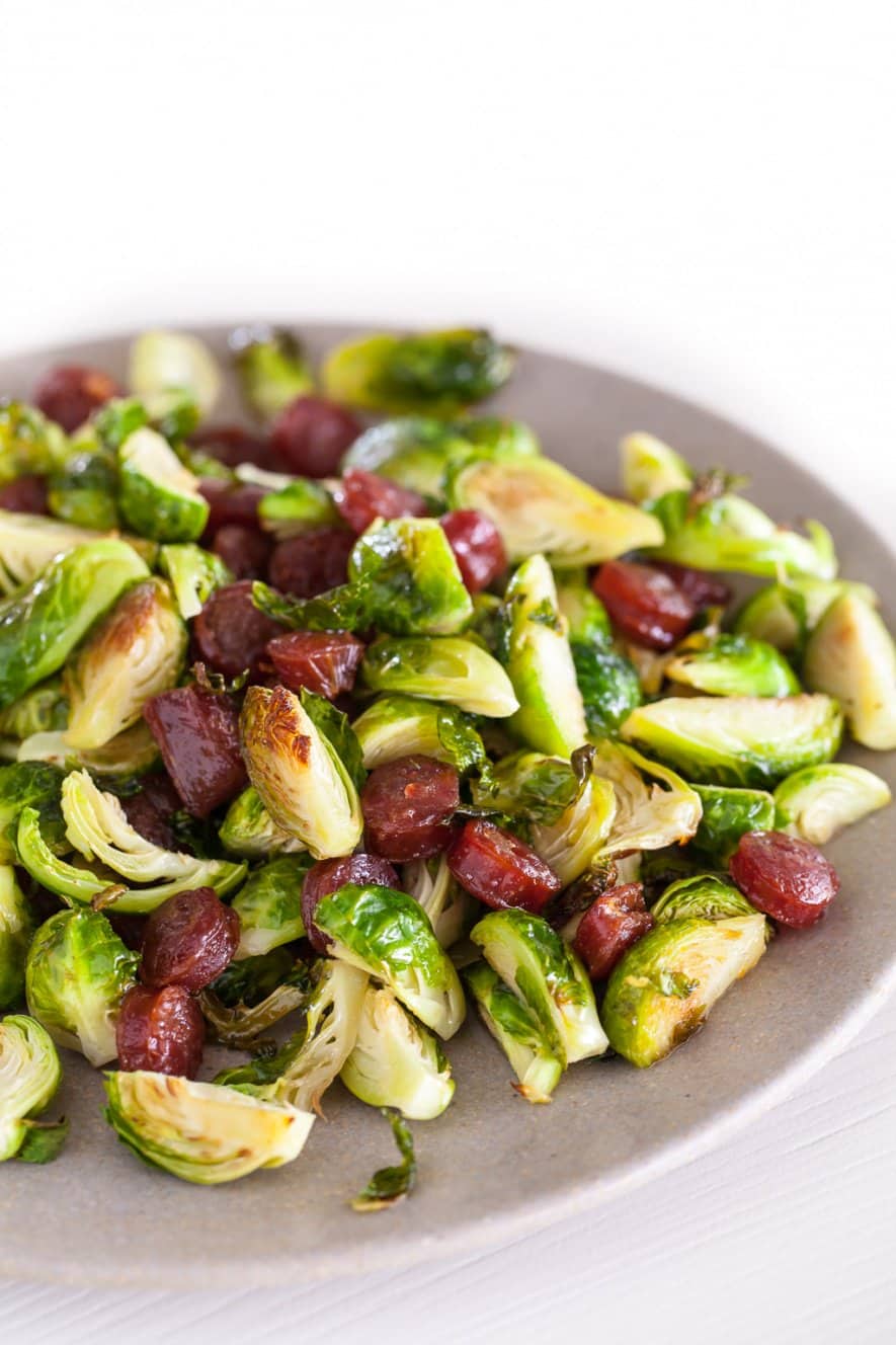 Roasted Brussels Sprouts with Chinese Sausage Recipe