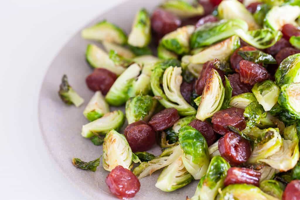 Roasted Brussels Sprouts with Chinese Sausage Recipe