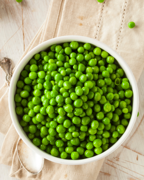 Steamed Peas in the Microwave • Steamy Kitchen Recipes