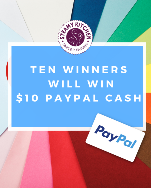 PayPal Positivity Instant Cash Game • Steamy Kitchen Recipes Giveaways