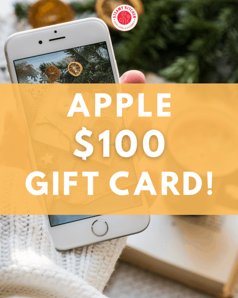 $100 Apple Gift Card Giveaway • Steamy Kitchen Recipes