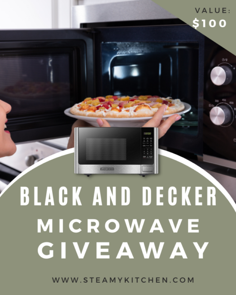 Black and Decker Microwave Giveaway • Steamy Kitchen Recipes Giveaways