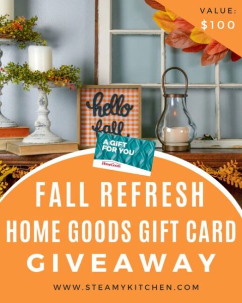 $100 Fall Refresh Home Goods Gift Card Giveaway • Steamy Kitchen Recipes