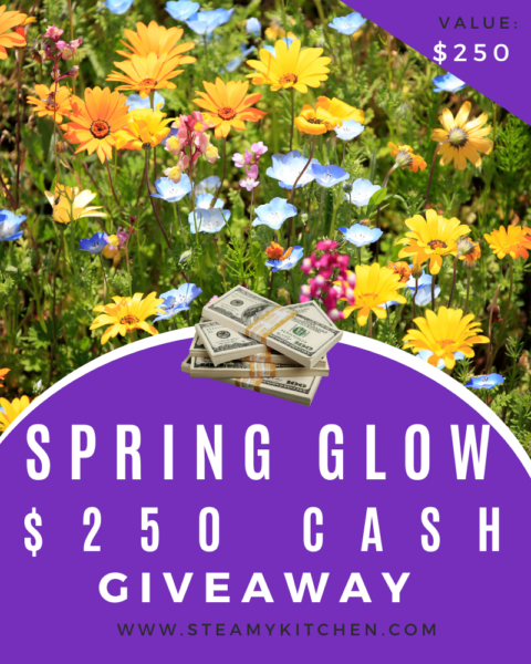 Spring Glow $250 CASH Giveaway • Steamy Kitchen Recipes