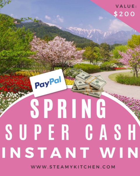 Spring Super Cash Instant Win • Steamy Kitchen Recipes