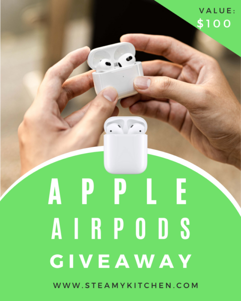 Apple AirPods Giveaway • Steamy Kitchen Recipes Giveaways