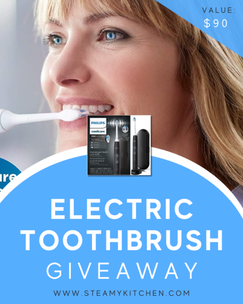 Philips Sonicare Electronic Toothbrush Giveaway • Steamy Kitchen Recipes