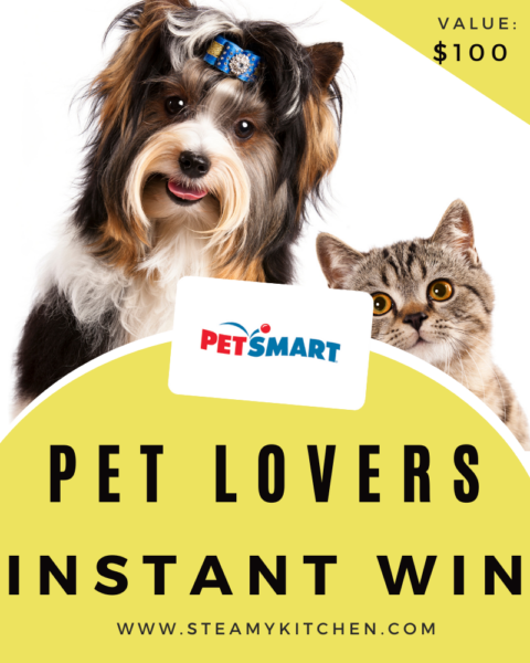Pet Lovers Instant Win • Steamy Kitchen Recipes
