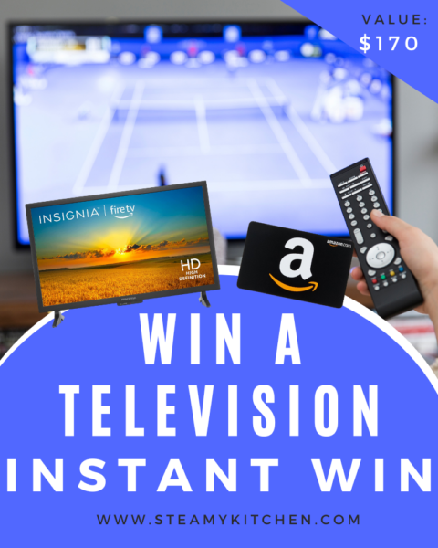Win a TV Instant Win! • Steamy Kitchen Recipes Giveaways