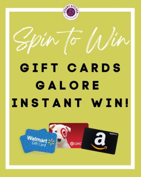 Gift Cards Galore Instant Win • Steamy Kitchen Recipes