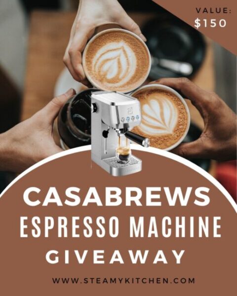 CASABREWS Espresso Machine Giveaway • Steamy Kitchen Recipes