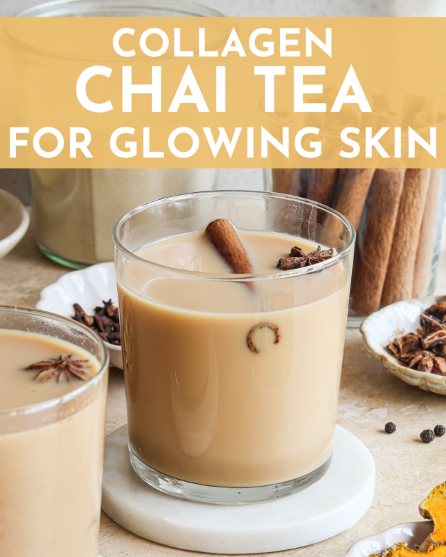 Collagen Chai Tea for Glowing Skin with Turmeric and Ginger • Steamy ...