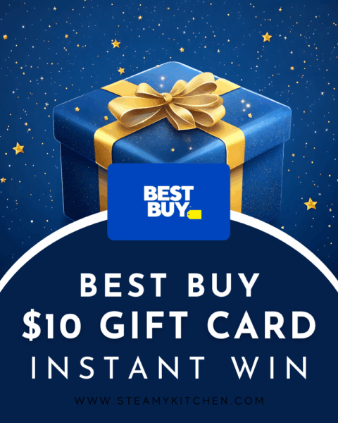 $10 Best Buy Gift Card Instant Win • Steamy Kitchen Recipes