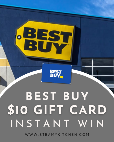 Bestbuy $10 Gift Card Instant Win • Steamy Kitchen Recipes